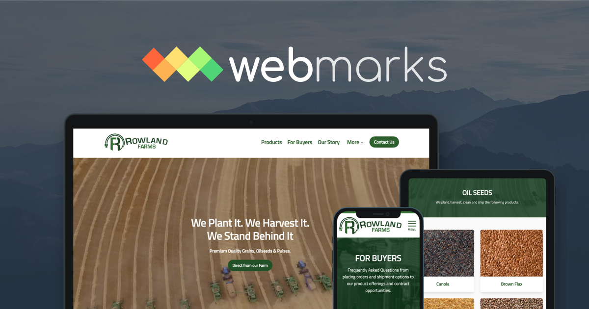Case study, Rowland Farms website upgrade